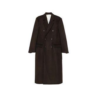 Carven Zweireihiger Mantel - - Coats - Damen - Braun - XS