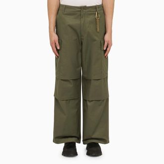 Darkpark Twill Wide-Leg Hose - - Trousers - Herren - Gr&uuml;n - XL