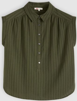 Levi's Haut Popover Manche Courte Londyn - Femme - Vert / Deep Depths - XS