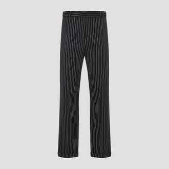 Tom Ford Pantalon chino en laine ray&eacute; Tom Ford