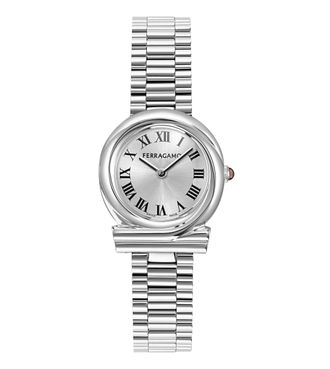 Ferragamo Uhr - Quarz Analog Uhr Vb-Gancini Twisted 28Mm-F - Gr. unisize - in Silber - f&uuml;r Damen