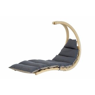Amazonas Sandals Amazonas - Schwebeliege Swing Lounger Anthracite inkl. Sitzkissen und Spiralfeder