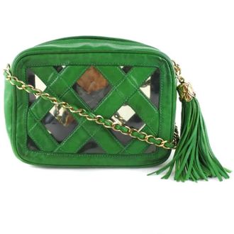 Chanel Pre-owned Leder Schultertasche - - Pre-owned - Damen - Gr&uuml;n - ONE SIZE