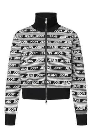 Joop Strickjacke Kadri mit Logoprint