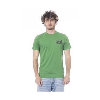 Cavalli Cavalli Class Gr&uuml;nes Baumwoll-T-Shirt f&uuml;r Herren - - Tops - Herren - Gr&uuml;n - M