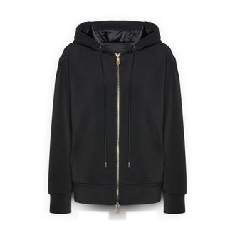 Elena Miro Scuba Fabric Sweatshirt - - Sweatshirts & Hoodies - Damen - Schwarzk - XS