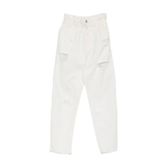 Aniye By Caramella Ruffle Jeans - Femme - Jeans - Blanc - Taille: W26