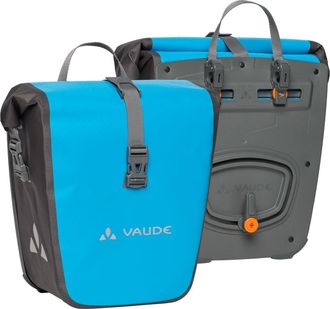 Vaude Aqua Front - Fahrradtasche - 2 Vorderradtaschen (2x14L) - wasserdicht - Made in Germany, in hellblau