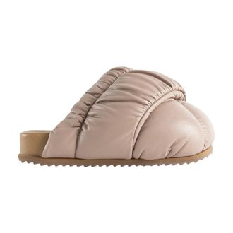 Yume Yume Veganer Ledersabot mit gerafftem Band - - Shoes - Damen - Beige - 36 EU