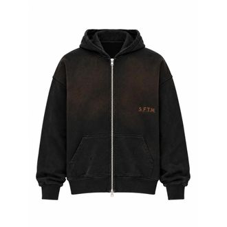 Song for the Mute Relaxed Zip Hoodie - - Sweatshirts & Hoodies - Herren - Schwarzk - XL