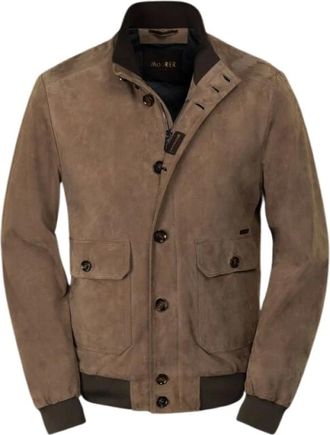 Moorer Homme, Vestes, Brun, Taille: 2XL Carlos Suede Jacket