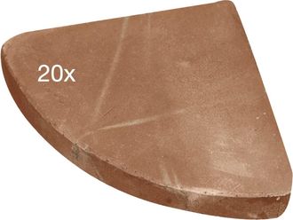 Biscottini International Set mit 20 Untertassenfüßen 10x10x2,5cm - Topffüßen aus toskanischer Terrakotta - Stützfüße für blumentopf - Blumentopf untersetzer