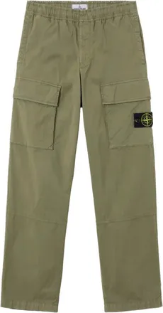 Stone Island Homme, Pantalons, Vert, Taille: W32 Pantalon Cargo en Coton Stretch