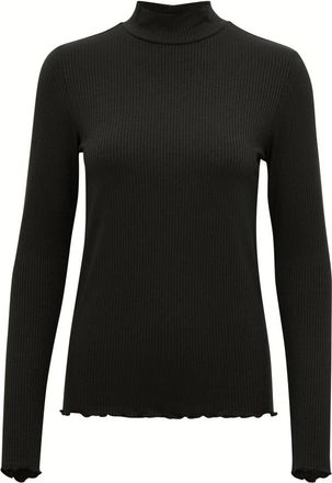 Kaffe Femme, Tops, Noir, Taille: 44 FR Noir Profond Turtleneck T-Shirt Top