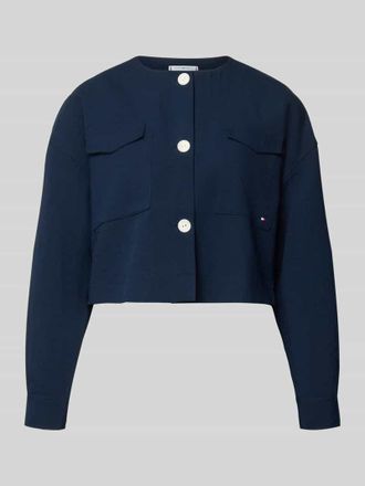 Tommy Hilfiger Boxy Fit Kurzblazer aus Viskose-Mix