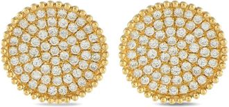 Luxury Bazaar boucles doreilles en or 18ct pavées de diamants