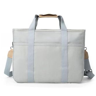 Generic Sac &agrave; bandouli&egrave;re Hobo en toile pour femme, grand tote pratique et polyvalent avec plusieurs poches, bandouli&egrave;re ajustable pour le travail, l&eacute;cole, le