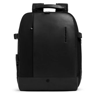 Piquadro Sac &agrave; dos de voyage extensible de 38 L pour ordinateur portable 15-6 pouces - Homme - Sacs - Noir - Taille: ONE Size