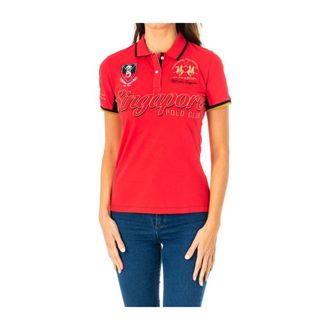La Martina Kurz&auml;rmeliges Poloshirt - - Tops - Damen - Rot - M