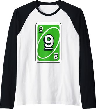 Uno Halloween Green 9 Karte Raglan