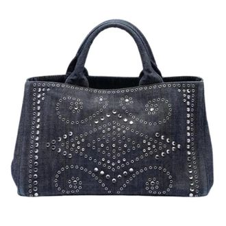 Prada Sac cabas Canapa Pre-owned - Femme - Pre-owned - Bleu - Taille: ONE Size