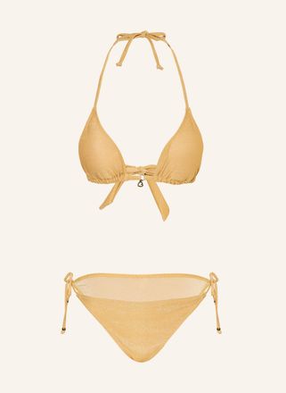 Banana Moon Banana Moon Triangel-Bikini Cricomassa Mit Glitzergarn gold