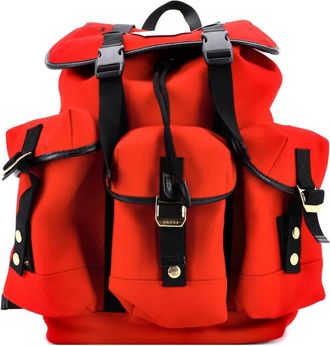 Gucci Aria 100th Anniversary Off The Grid Embroidered Felt with Leather backpack - Blau