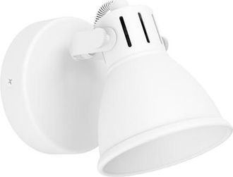 Eglo Deckenlampe Seras 1, 1 flammige Deckenleuchte Industrial, Klassisch, Deckenstrahler aus Stahl, Wohnzimmerlampe in Weiß, Küchenlampe, Spot mit GU10 Fas