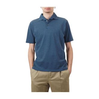 Barba Blau Herren Polo Shirt Kurzarm - - Tops - Herren - Blau - XL