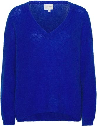Americandreams Americandreams, Femme, Pulls, Bleu, Taille: 42 FR Silja V Neck Knit