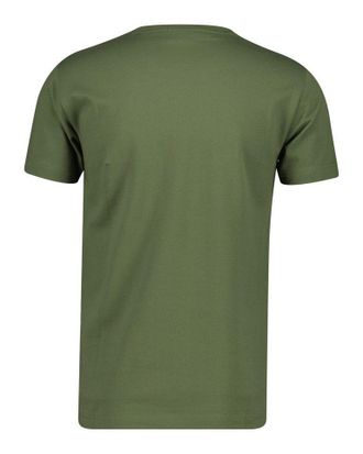 GANT T-Shirt SLIM PIQUE SS T-SHIRT aufgestickte GANT-Wappengrafik auf der Brust