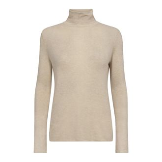 Mos Mosh MOS Mosh, Femme, Pulls, Beige, Taille: 44 FR Pull &agrave; col roul&eacute; Ciment