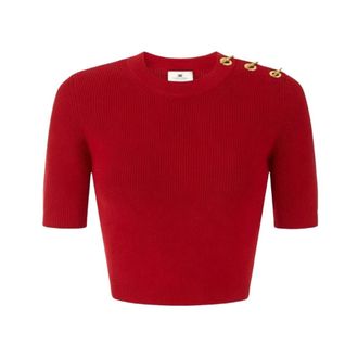 Elisabetta Franchi Damen, Strickwaren, Rot, XLGr&ouml;&szlig;e