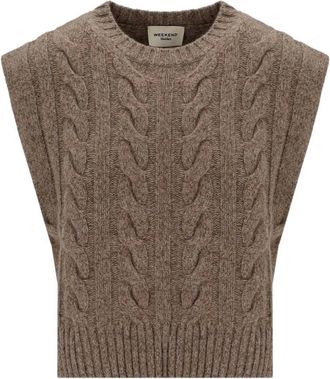 Max Mara Gilet Clown - Femme - Pulls - Brun - Taille: 36 FR