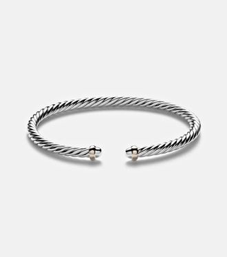 David Yurman Armreif Cable Flex aus Sterlingsilber mit 14kt Gelbgold