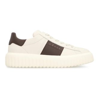 Hogan H-Stripes Leder-Sneakers - - Shoes - Herren - Beige - 43 1/2 EU