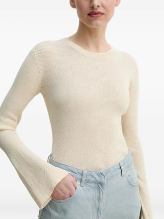 Day Birger Et Mikkelsen pull côtelé à manches évasées - Tons neutres