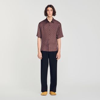 Sandro Chemise fluide Square Cross