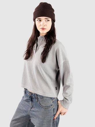 Blue Tomato Oversized Polo &agrave; manche longues gris