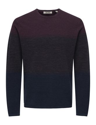 Only & Sons Herren Onsfelix Reg 12 Crew Knit Noos, Port Royale, Medium