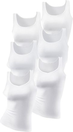 Petite Fleur Achselhemd PETITE FLEUR, Damen, Gr. 34, N-Gr, weiß, Feinripp, Obermaterial: 100% Baumwolle, unifarben, körpernah, tiefer Rundhals, Unterhemden, aus re