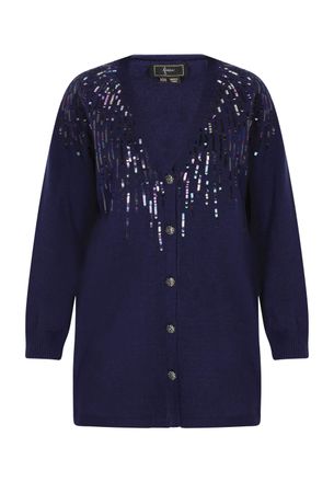 Faina Strickjacke Damen Marine