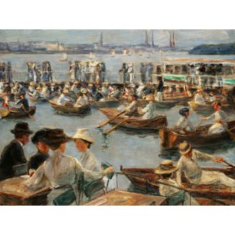 Fine Art Prints Max Liebermann On The Alster In Hamburg Gro&szlig;er Kunstdruck Poster Wanddekoration Premium Wandbild