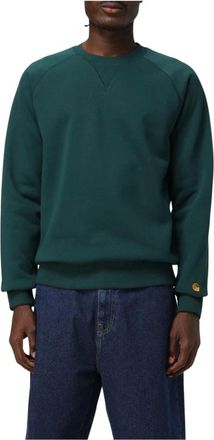 Carhartt Work in Progress Homme, Sweatshirts et sweats à capuche, Vert, Taille: XL Raglan Crew Neck SweaT-shirt