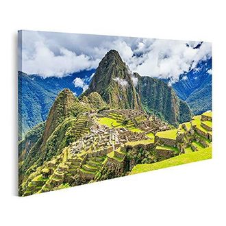 Islandburner Tableau sur Toile Machu Picchu P&eacute;rou Site du Patrimoine Mondial de lUNESCO lune des Sept nouvell Cadre Affiche Poster Murale Tableaux