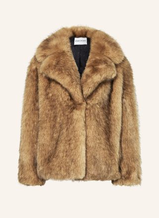 Stand Studio Stand Studio Kunstfell-Jacke Valentina braun