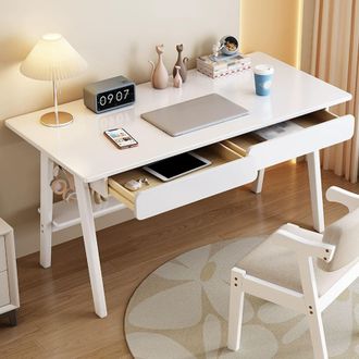 Generic Schreibtisch mit Schubladen, B&uuml;roschreibtisch aus Holz, Arbeitsplatz for Schlafzimmer, Homeoffice, Kreatives Basteln