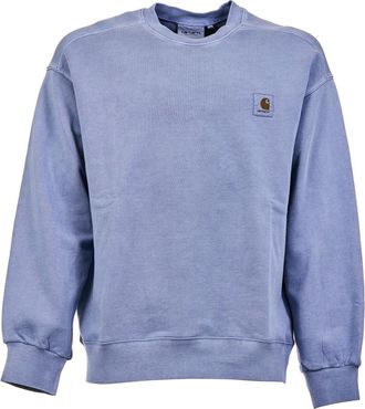 Carhartt Work in Progress Homme, Sweatshirts et sweats &agrave; capuche, Bleu, Taille: L Nelson Sweat