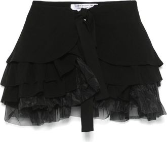 Comme Des Garçons Schal mit Rüschen - Schwarz