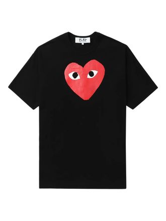 Comme Des Gar&ccedil;ons Heart Logo T-Shirt - Schwarz